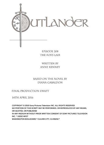 Script for 208 The Fox’s Lair – Outlander Watch